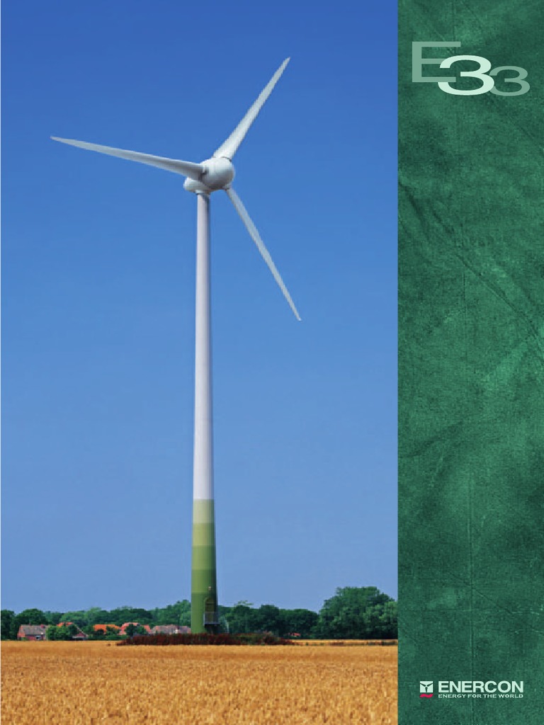 E33 Booklet English | PDF | Wind Power | Electric Generator
