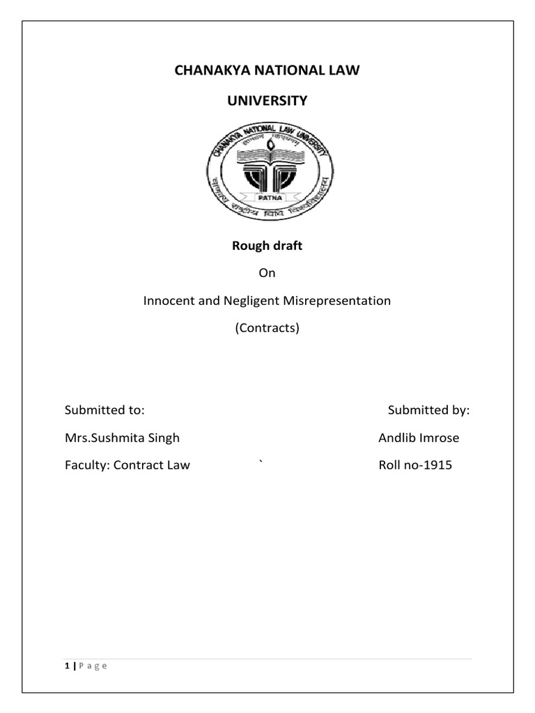 Innocent and Negligent Misrepresentation | PDF | Misrepresentation | Justice