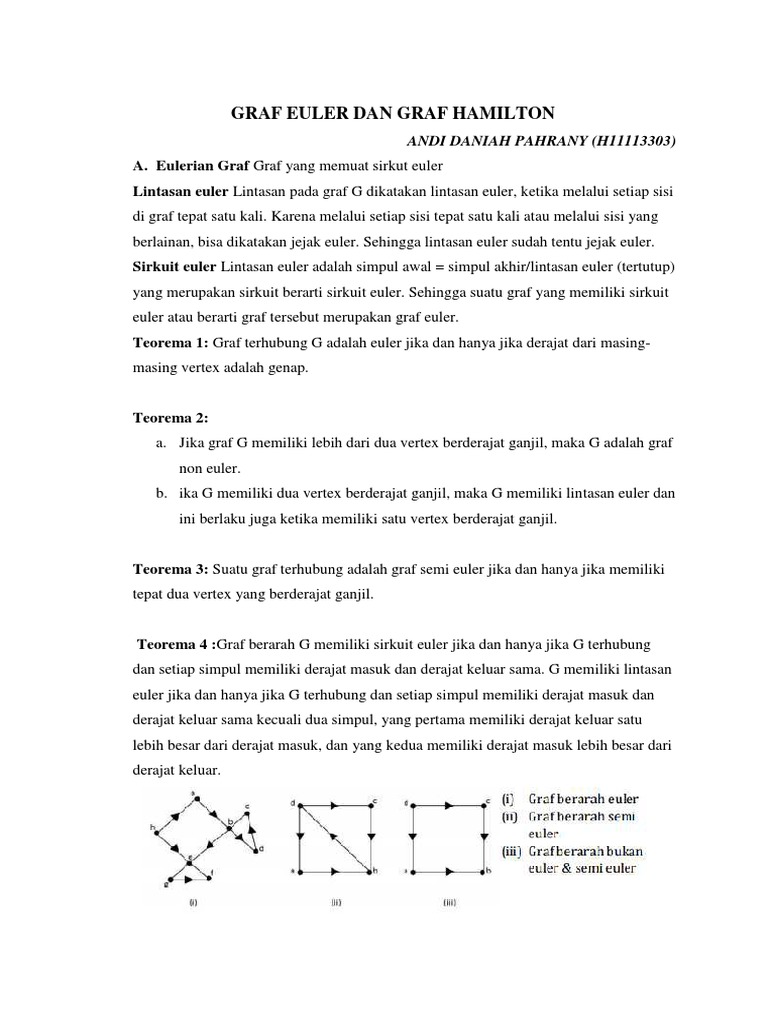 Graf Euler Dan Graf Hamilton PDF | PDF