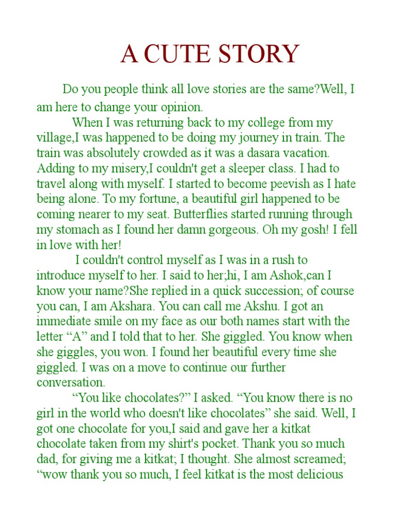 A Cute Story | PDF