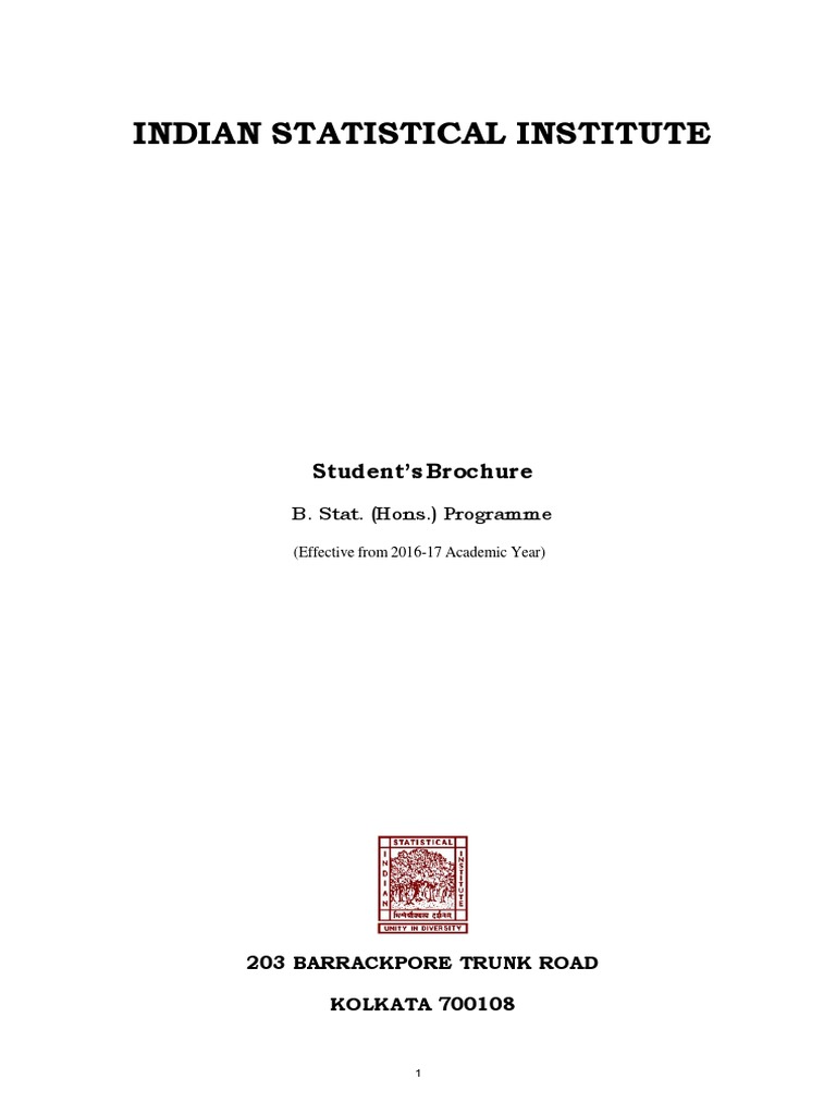 Revised Brochure BStat (2016) | PDF | Linear Map | Statistics