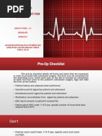 PRE OPERATIVE CHECKLIST | PDF