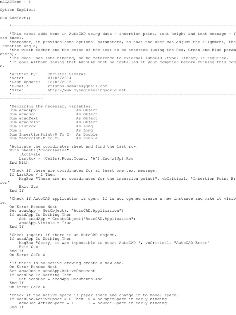Microsoft Visual Basic para Aplicaciones | PDF | Microsoft Excel ...