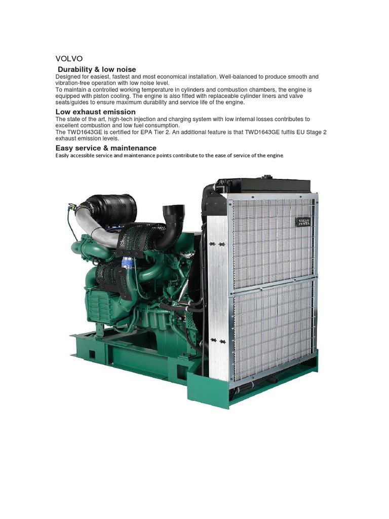 Volvo: Durability & Low Noise | PDF