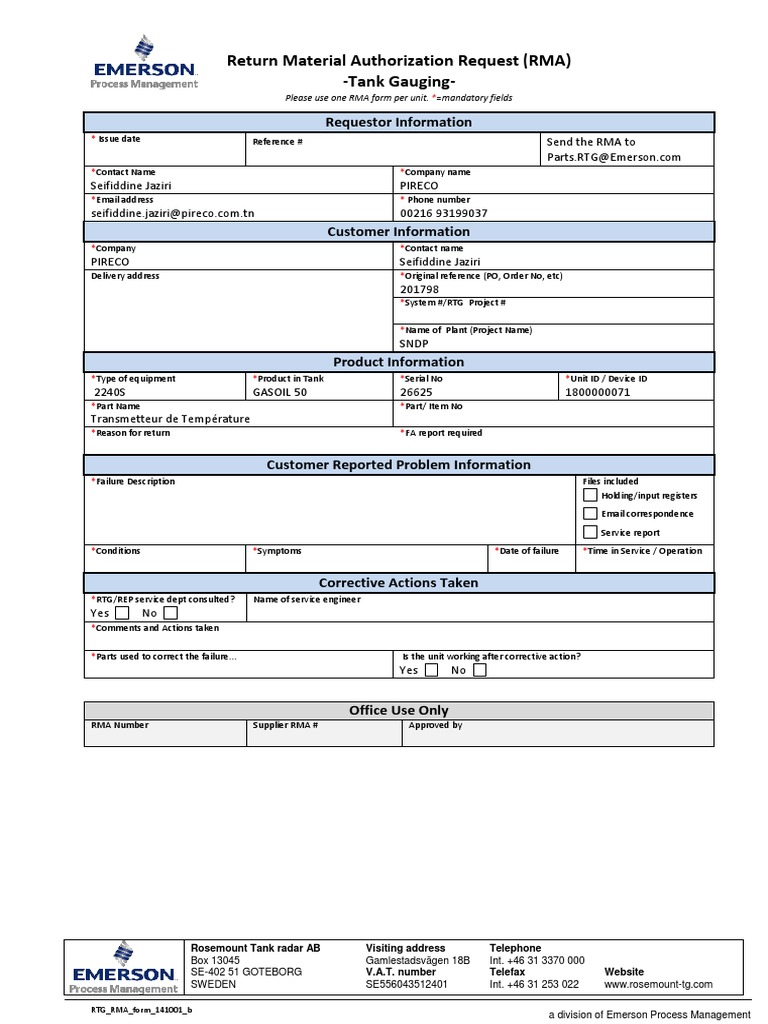 RMA | PDF | Telecommunications | Computing