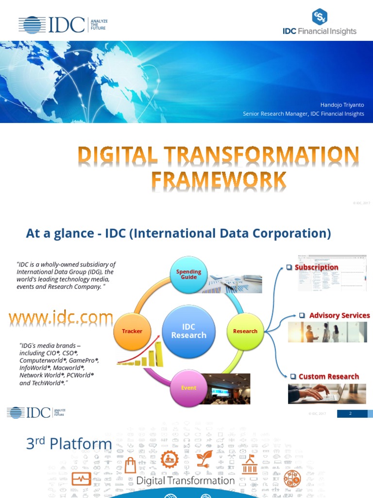IDC's Digital Transformation Framework 2015 | PDF | Innovation ...