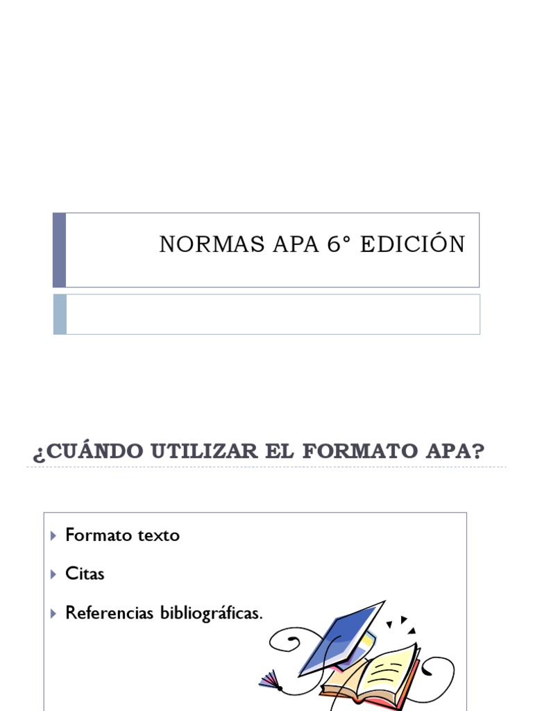 Normas APA 6 | PDF | Estilo apa | Escritura