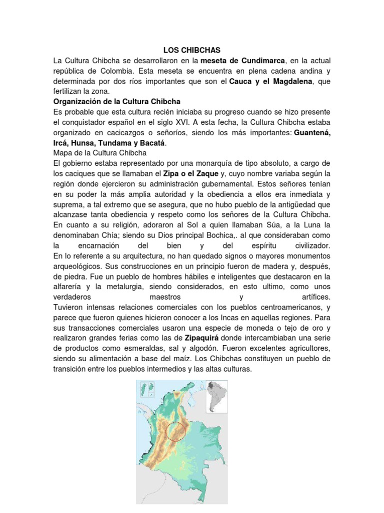 Los Chibchas | PDF