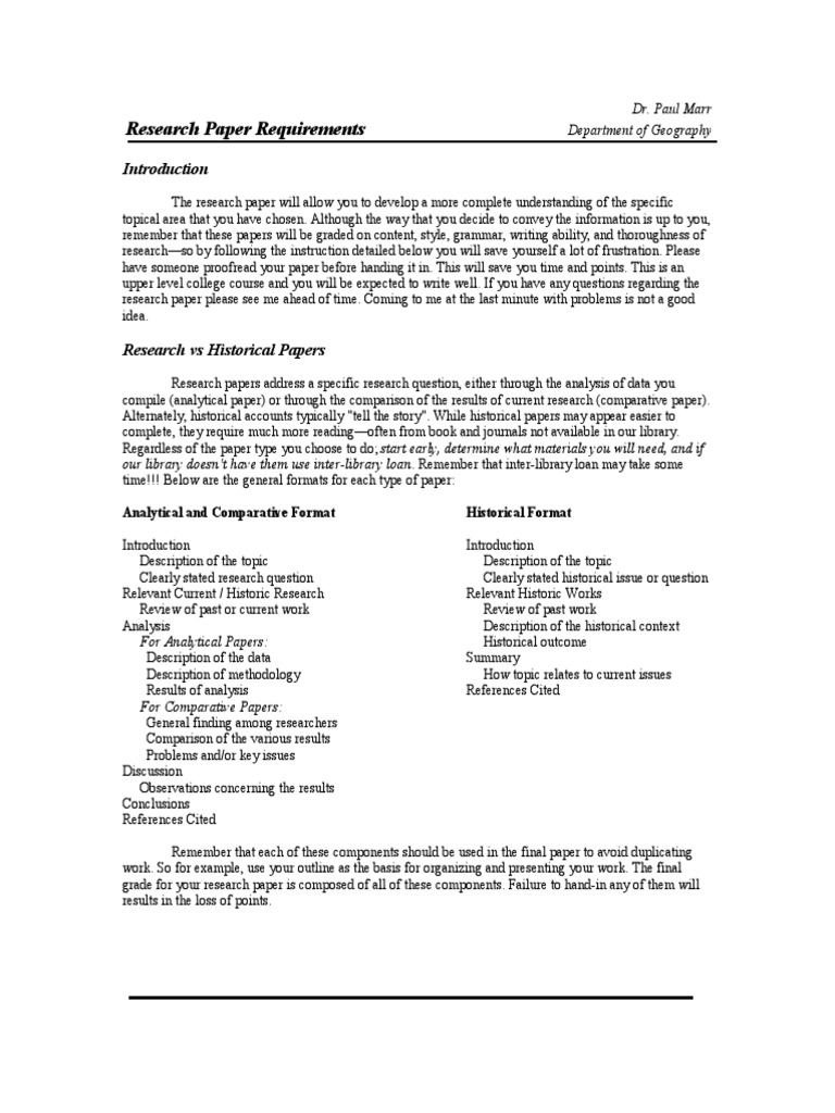 Research Paper Guidelines | PDF | Comma | Citation