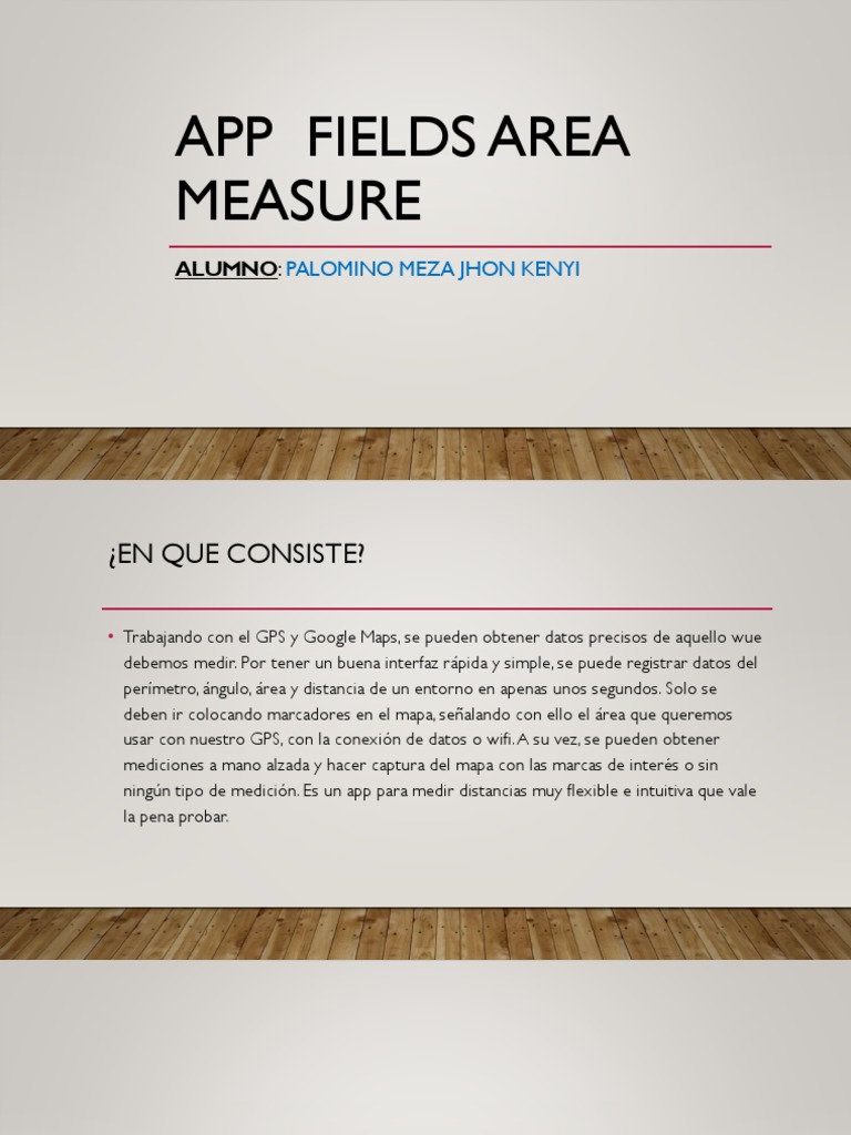 App Fields Area Measure | PDF