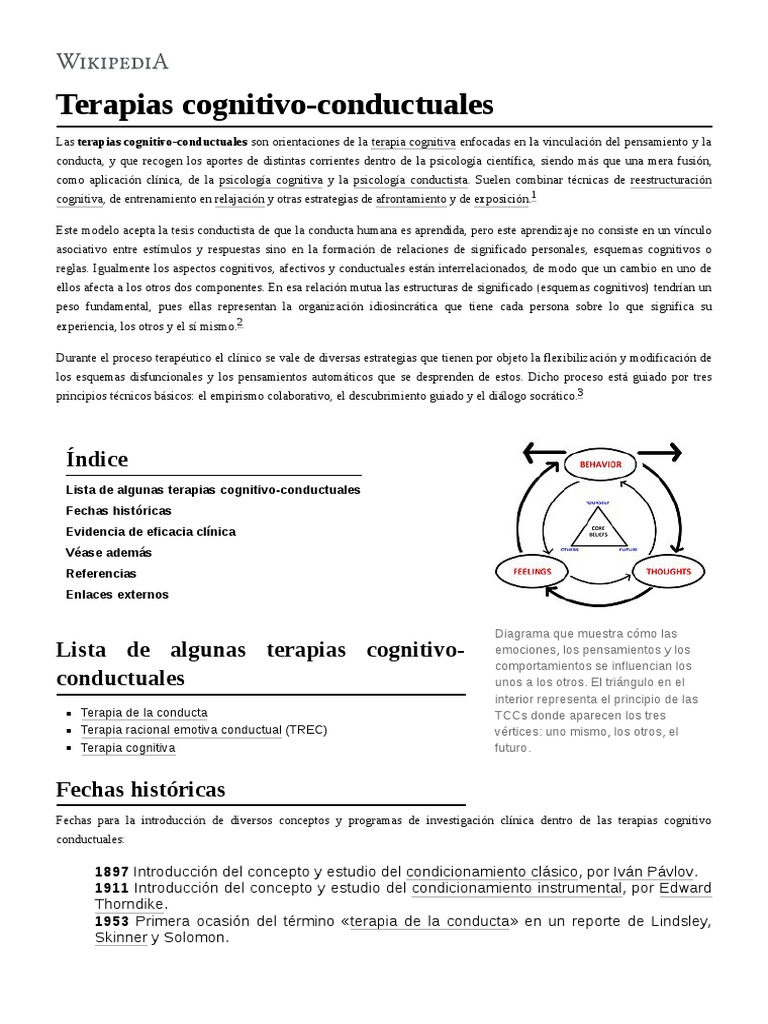 Terapias_cognitivo-conductuales(1).pdf | Terapia de conducta cognitiva ...