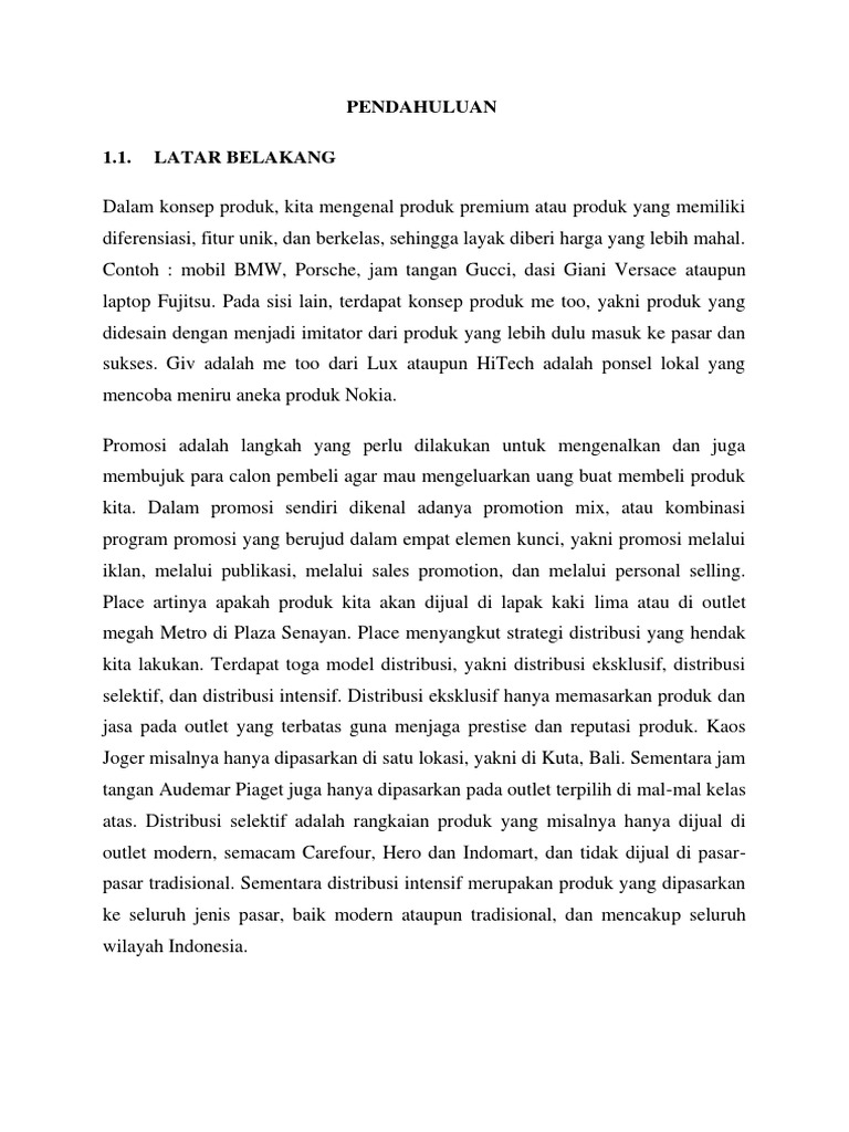 Bauran Produk di PT. Nasmoco Kaligawe | PDF