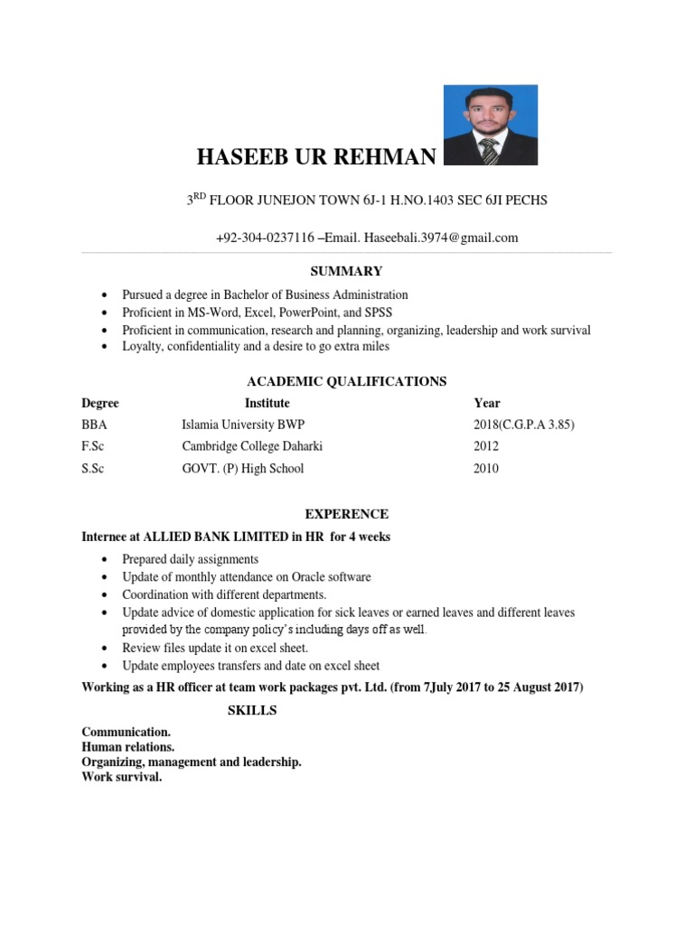 0 - Hafz Haseeb | PDF | Business | Computing And Information Technology