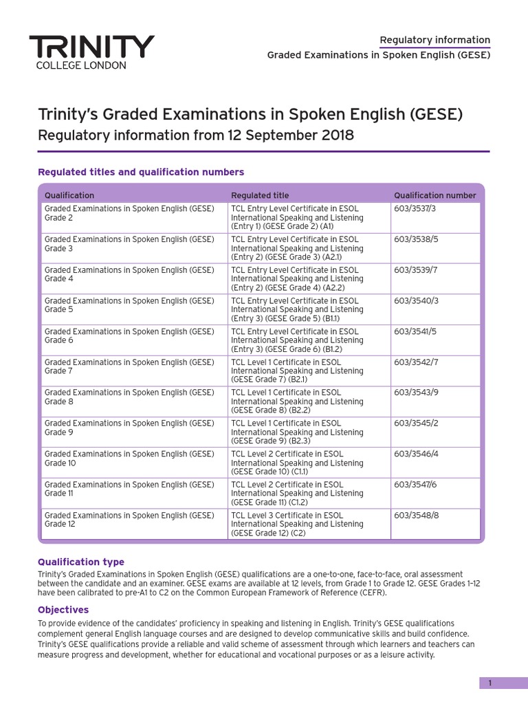 GESE Regulatory Information From 12.9.18 | PDF | Behavior Modification ...