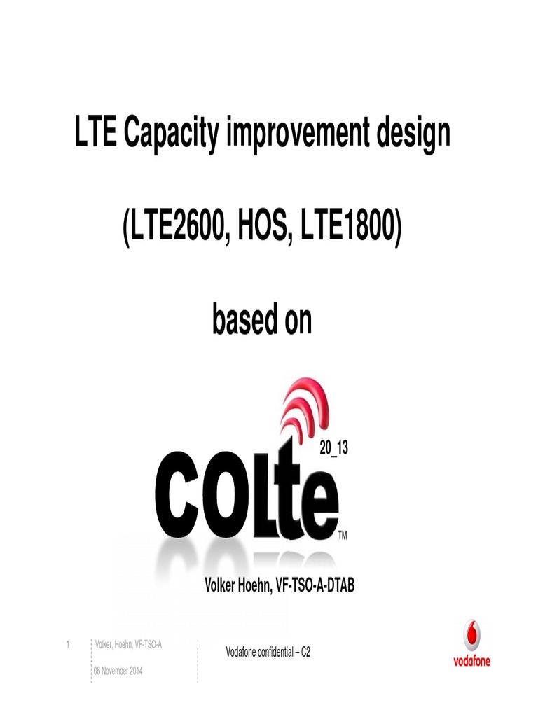 LTE Capacity Improvement Design (LTE2600, HOS, LTE1800) PDF | PDF | Lte (Telecommunication) | Gsm