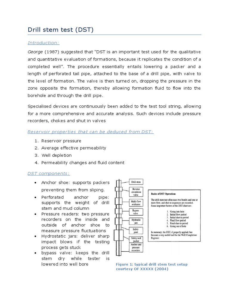 Drill Stem Test | PDF | Chemical Engineering | Gases