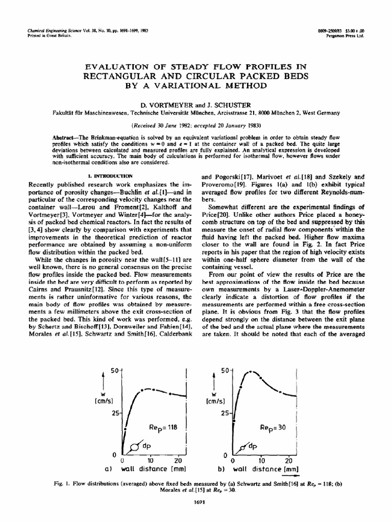 Evaluation of Steady Flow Profiles in Rectangular and Circular Packed ...