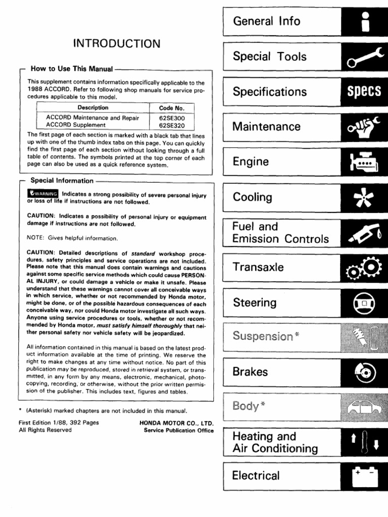 Honda A20 PDF | PDF