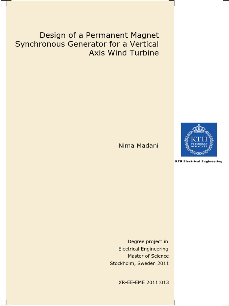PMSG PDF | PDF | Wind Power | Wind Turbine