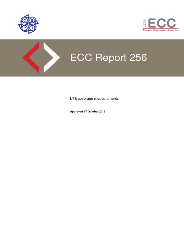 ECC Report: LTE Coverage Measurements | PDF | Bit Rate | Decibel