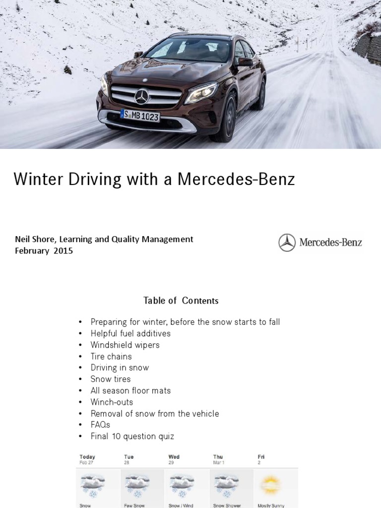 Winter Driving | PDF | Tire | Diesel Engine