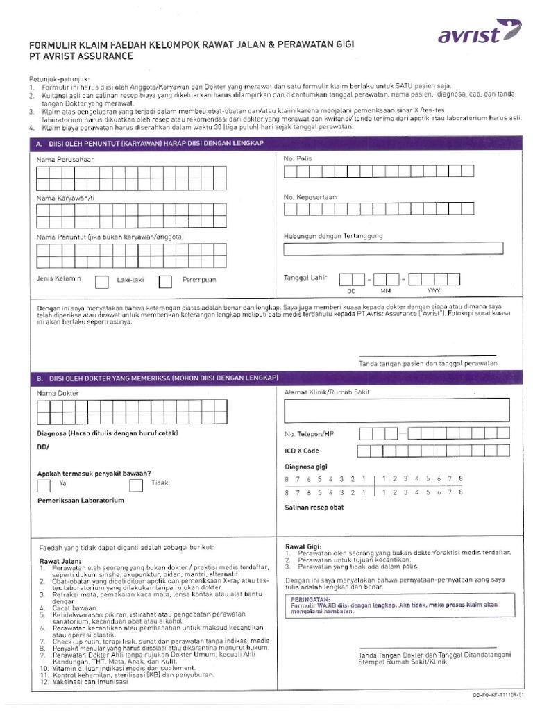 Form Rawat Jalan | PDF