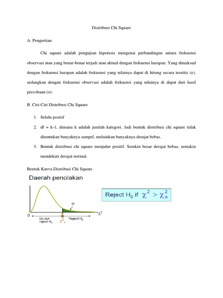 Distribusi Chi Square | PDF
