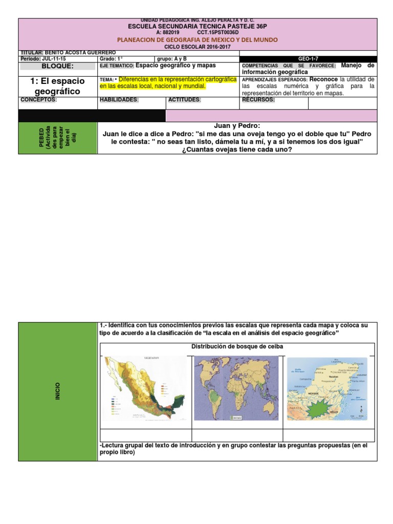 Geografia de Mexico y Del Mundo | PDF | Mapa | Geografía