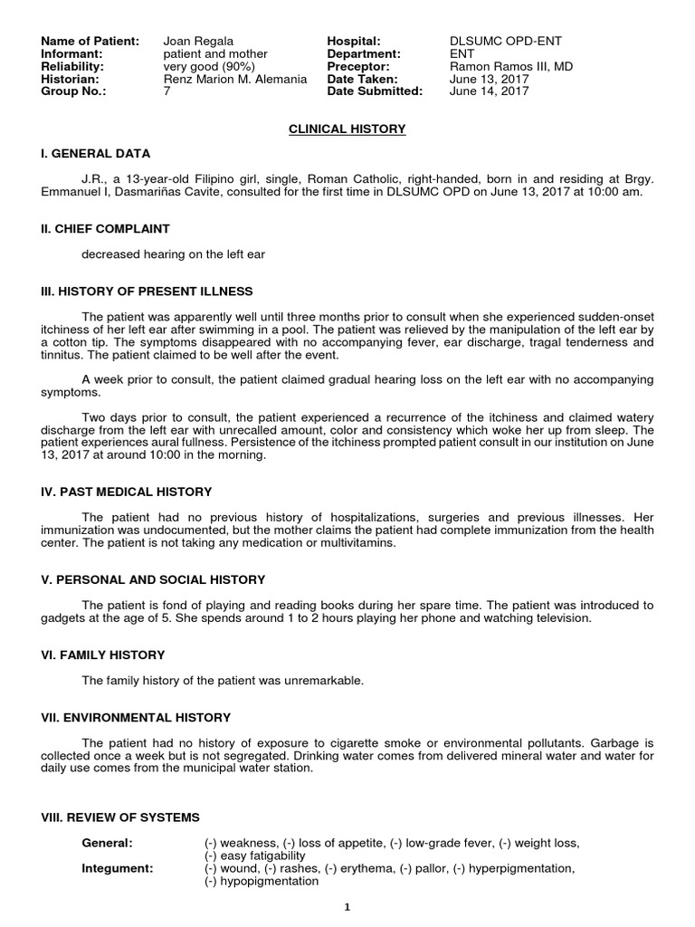 Ent Opd | PDF | Clinical Medicine | Medical Specialties