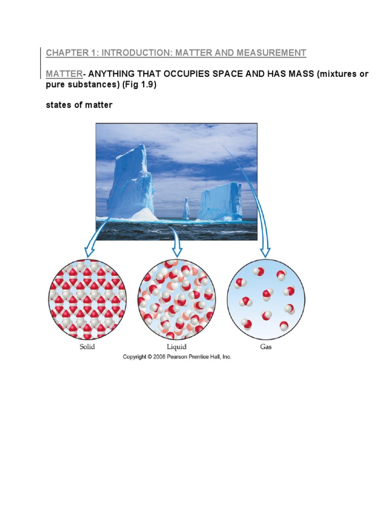 Chapter 1 | PDF | Matter | Chemical Substances