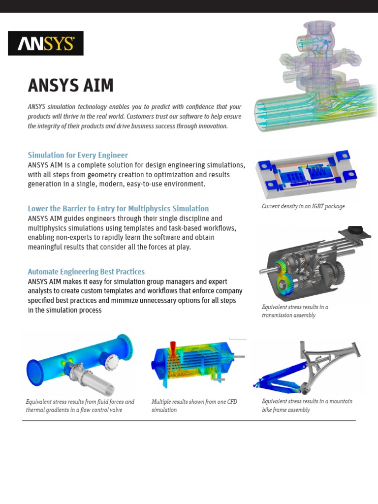Ansys Aim: Simulation For Every Engineer | PDF | Simulation | Thermal ...