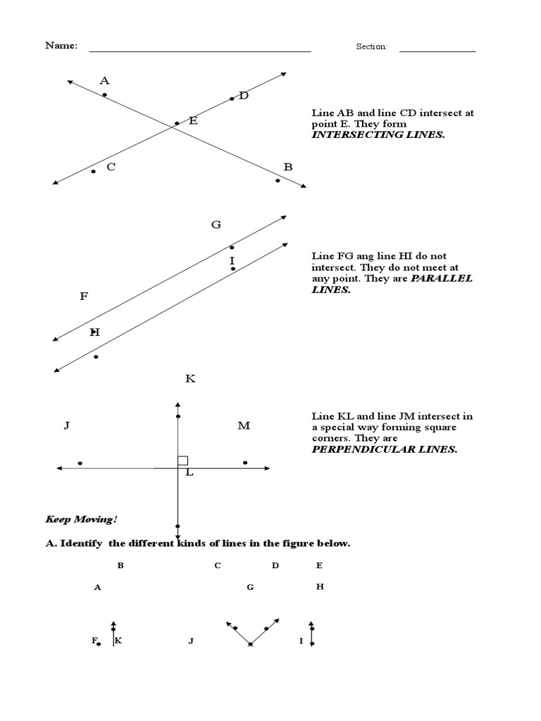 Lines - Angles Worksheet | PDF | Angle | Triangle Geometry