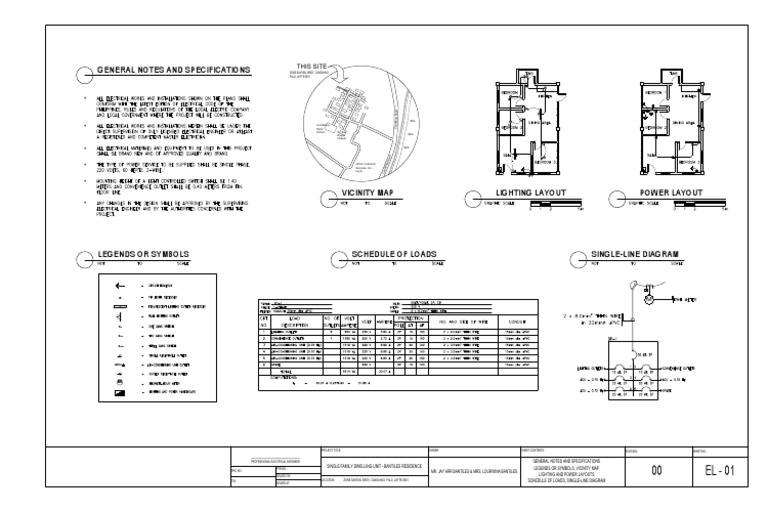 Electrical Plan - Residential | PDF