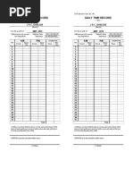 Blank DTR Form | PDF