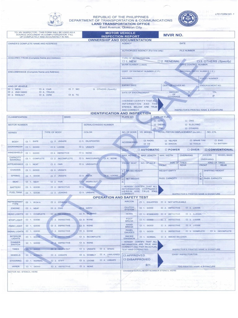 Lto Stencil Form Front | PDF