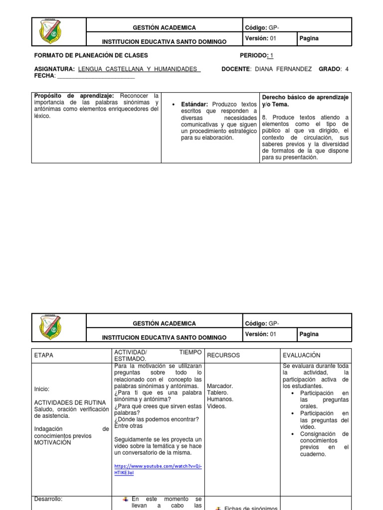 Sinonimos y Antonimos | PDF | Aprendizaje | Ciencia cognitiva