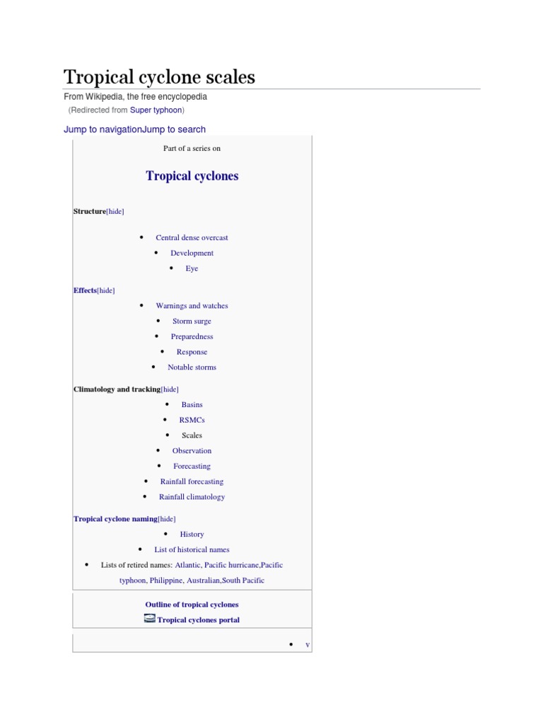 Tropical Cyclone Scales | Download Free PDF | Tropical Cyclones ...