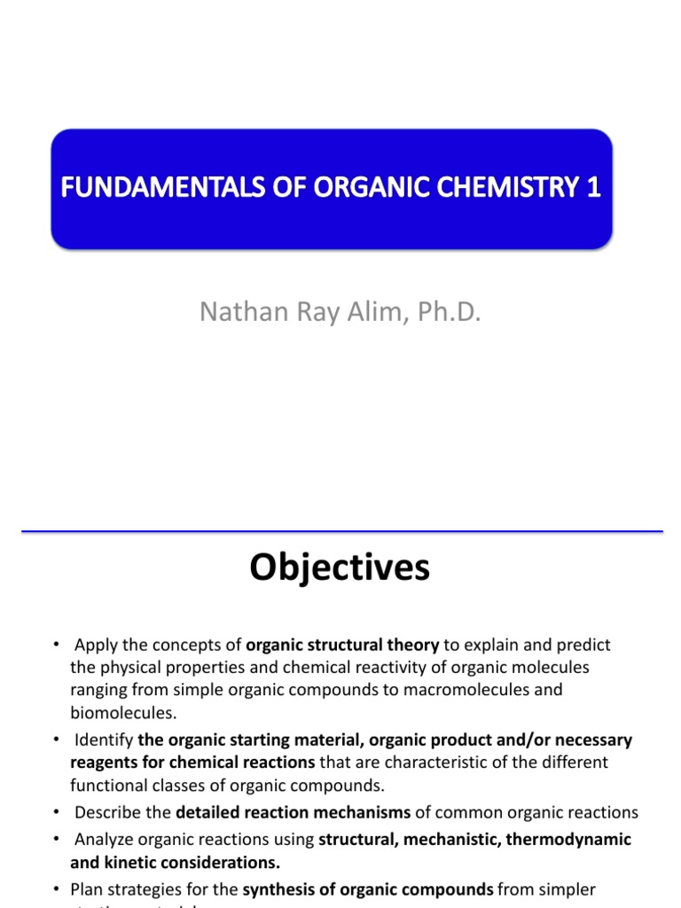 OrgChem Lec 1-0 | PDF