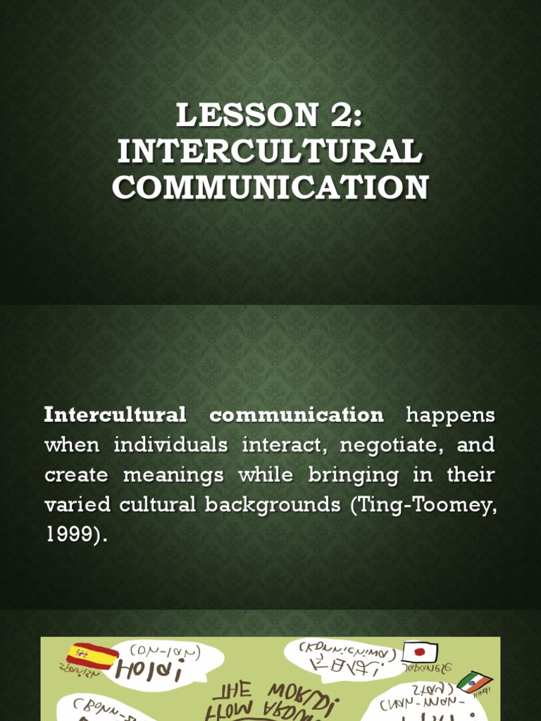 Lesson 2: Intercultural Communication | Download Free PDF | Cross Cultural Communication ...