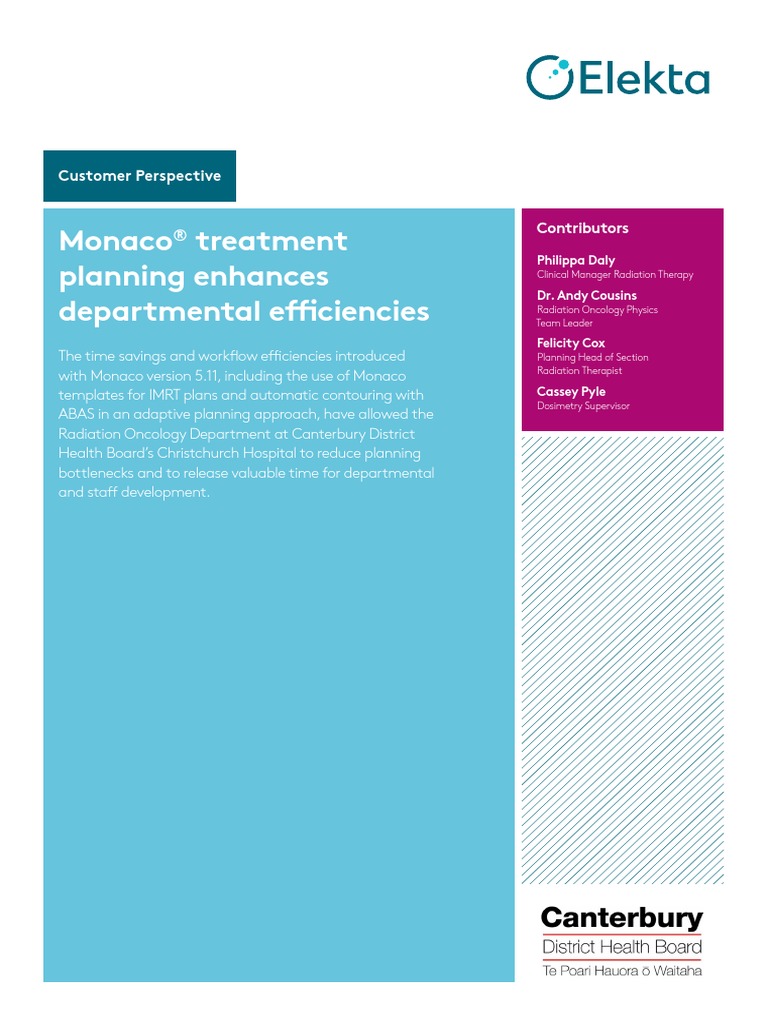 Monaco Treatment Planning Enhances Departmental Efficiencies | PDF ...