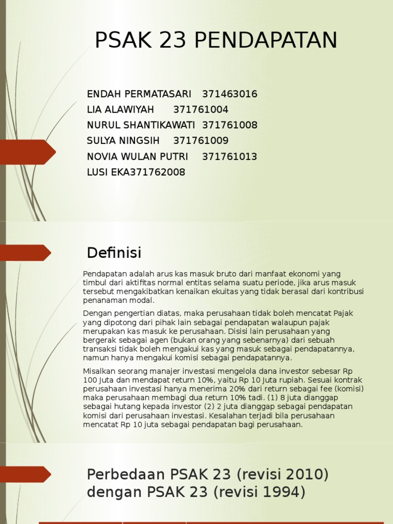 PSAK 23 PENDAPATANrev | PDF