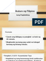 Halimbawa NG Learning Objectives Filipino | PDF
