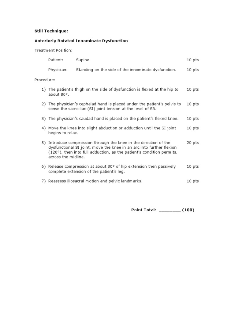 Still Anterior Innominate | PDF