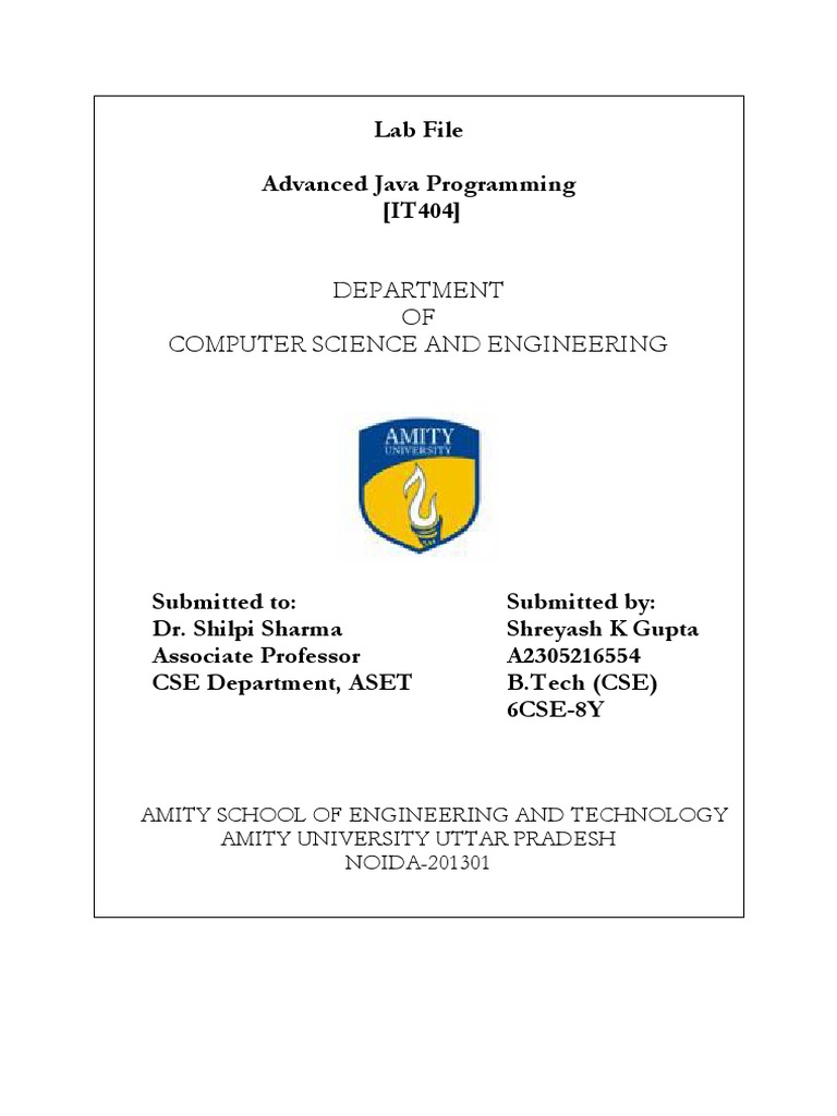 Advanced Java Lab | PDF | Java Servlet | Computing Platforms Advanced Java Lab | PDF | Java Servlet | Computing Platforms