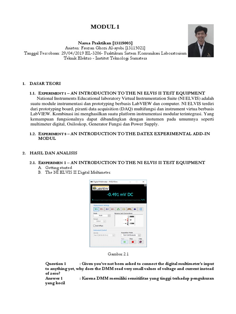 01 M. Daniel Firdaus 13115003 EL3206 Fauzan Ghozi Al-Ayubi | PDF