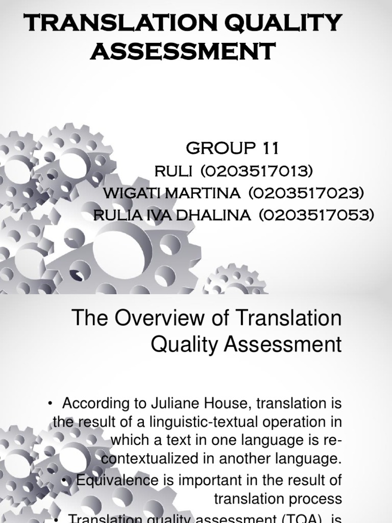 Translation Quality Assessment | PDF | Translations | Semantics