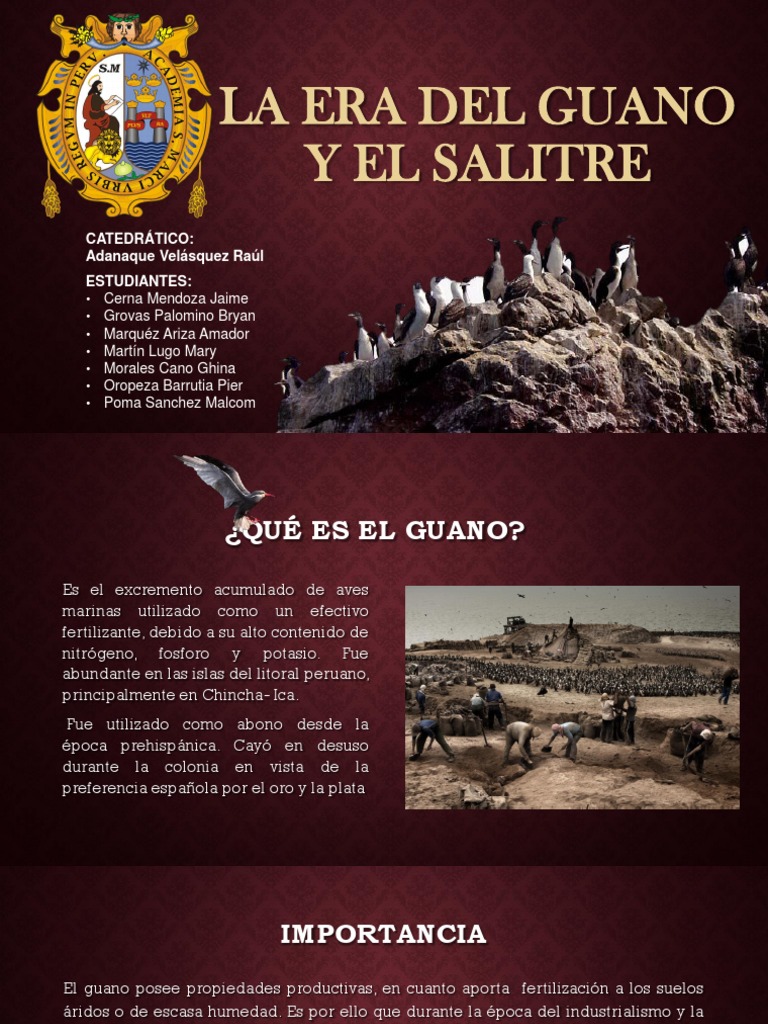El Guano y El Salitre | PDF | América del Sur | Perú