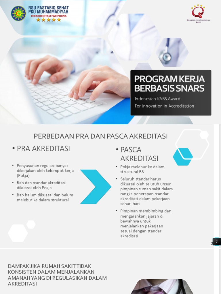 Program Kerja Berbasis SNARS | PDF