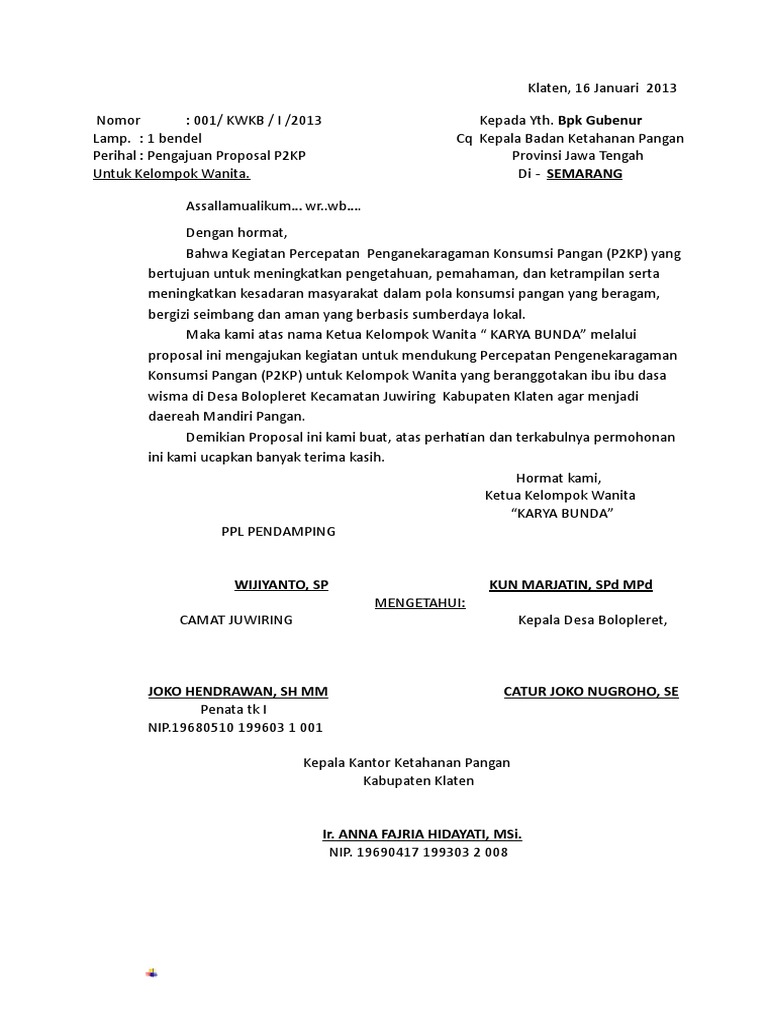 Proposal P2KP Ketahanan Pangan 2025 | PDF | Gaya Hidup