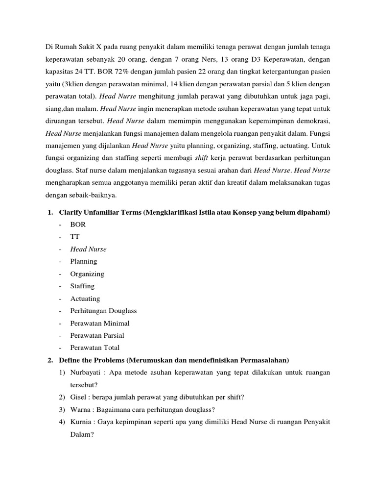 Laporan Tutorial Mankep Kel 3 Kasus 2 | PDF